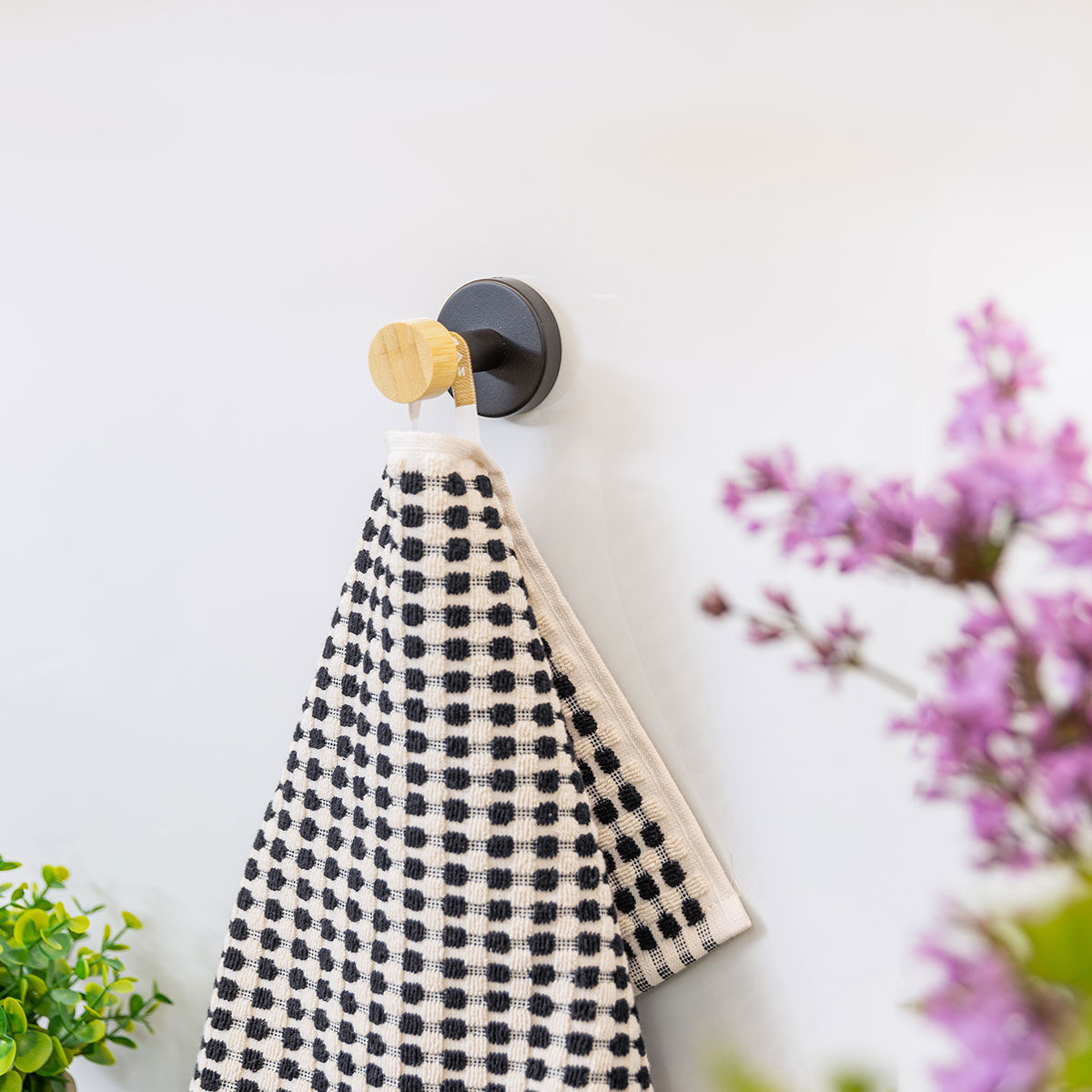 ESTIA ΚΡΕΜΑΣΤΡΑ ΕΠΙΤΟΙΧΙΑ BAMBOO ESSENTIALS ΜΟΝΗ ΜΕΤΑΛΛΙΚΗ ΜΑΥΡΗ 02 ...