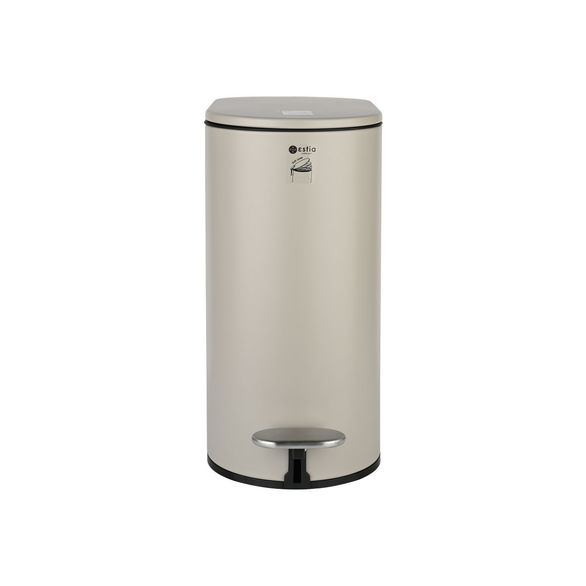 ESTIA ΧΑΡΤΟΔΟΧΕΙΟ ΜΠΑΝΙΟΥ SLIM SOFT CLOSE 5lt ΜΑΤ TAUPE 02-19129 - Γ ...