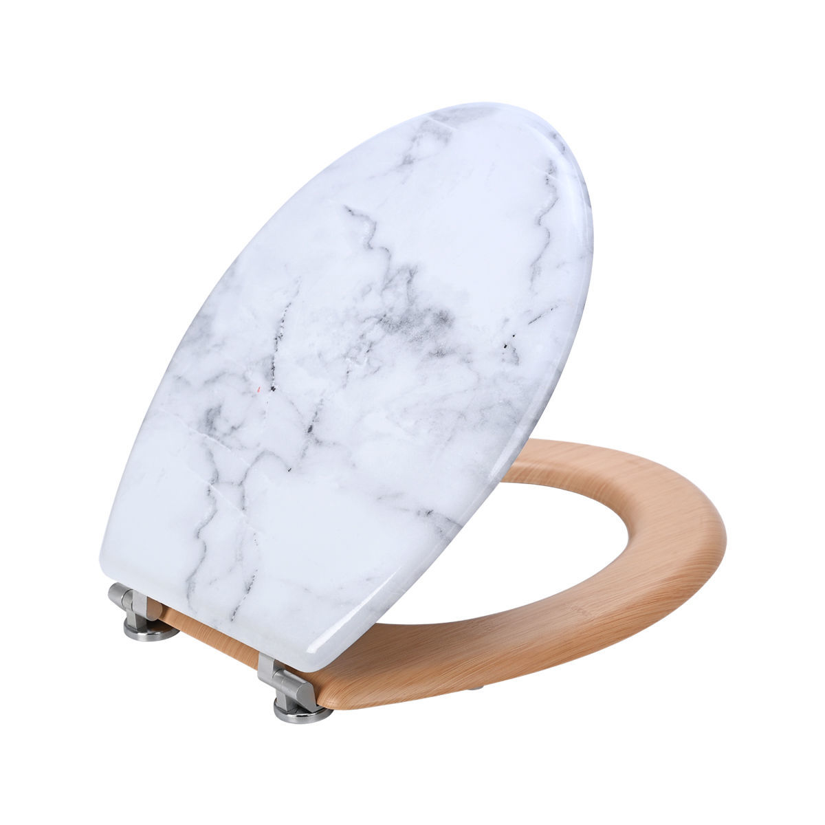 ESTIA ΚΑΠΑΚΙ ΛΕΚΑΝΗΣ MARBLE ΜΕ ΜΕΝΤΕΣΕΔΕΣ ΑΠΟ ΚΡΑΜΑ ΨΕΥΔΑΡΓΥΡΟΥ - Γ ...